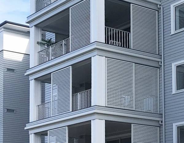 Aluminium External Louvres : Fixed Louvres – AZZU