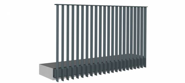 Seamless Fin aluminium postless balustrade | Aluminium Balustrades ...